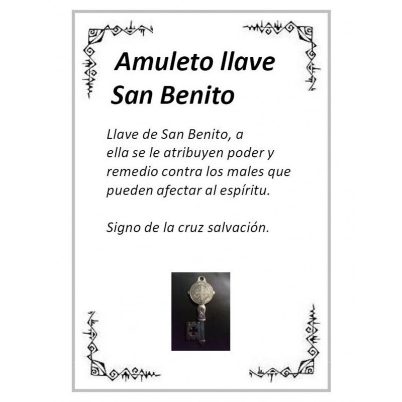AMULETO LLAVE SAN BENITO