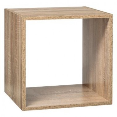estanteria cubo madera natural